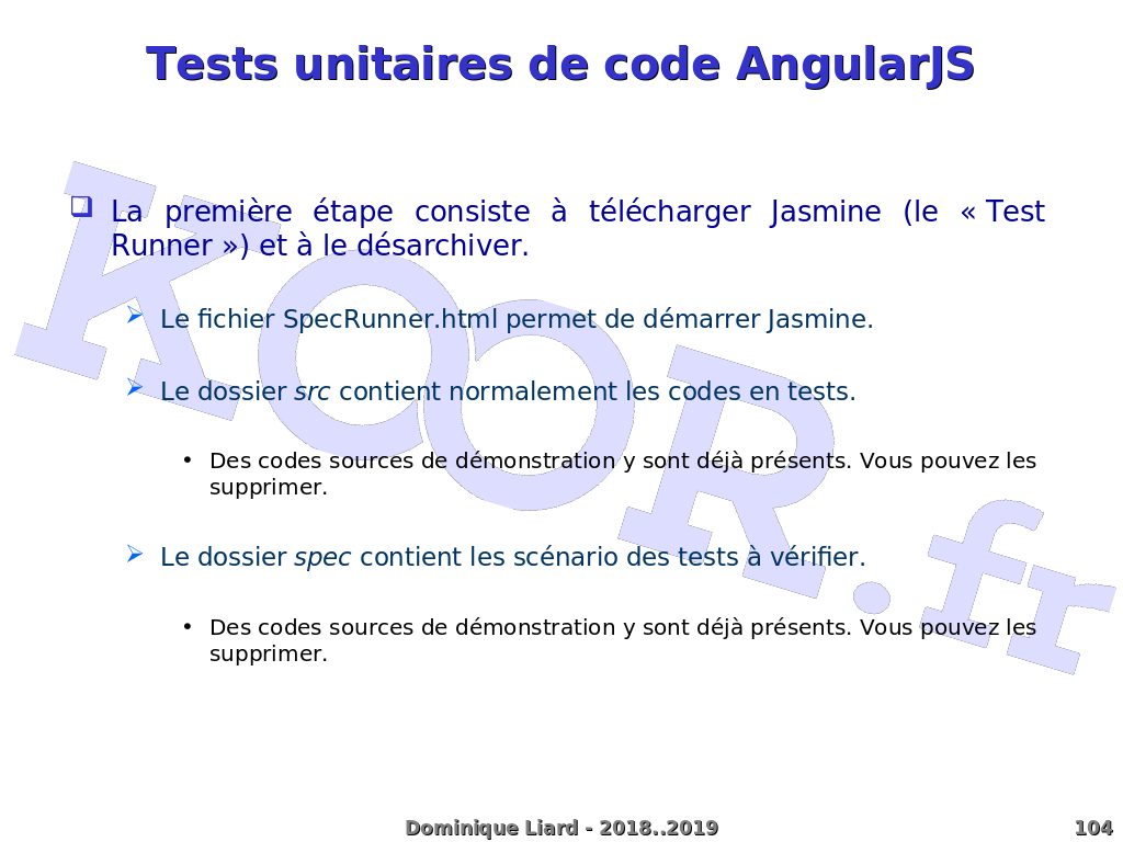 Angularjs Tests Unitaires De Code Angularjs 7154