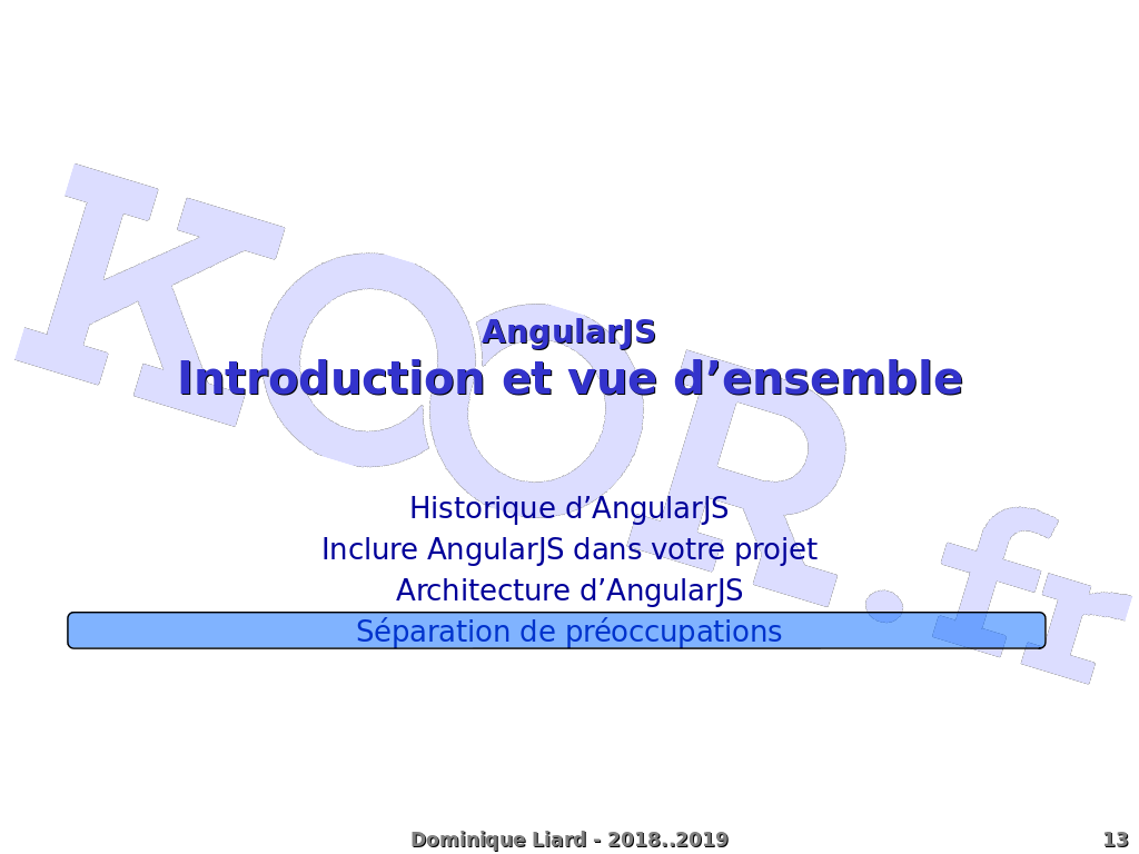 AngularJS - AngularJSIntroduction et vue d'ensemble