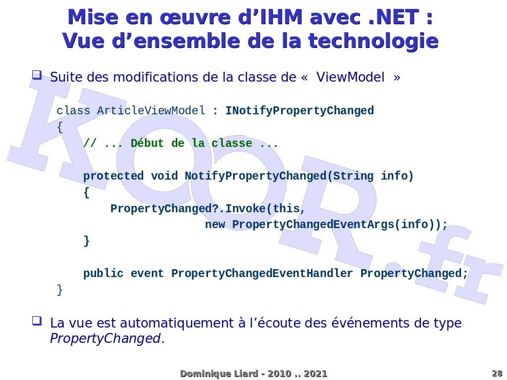 WPF (Windows Presentation Foundation) en C# - Mise en document.write ...