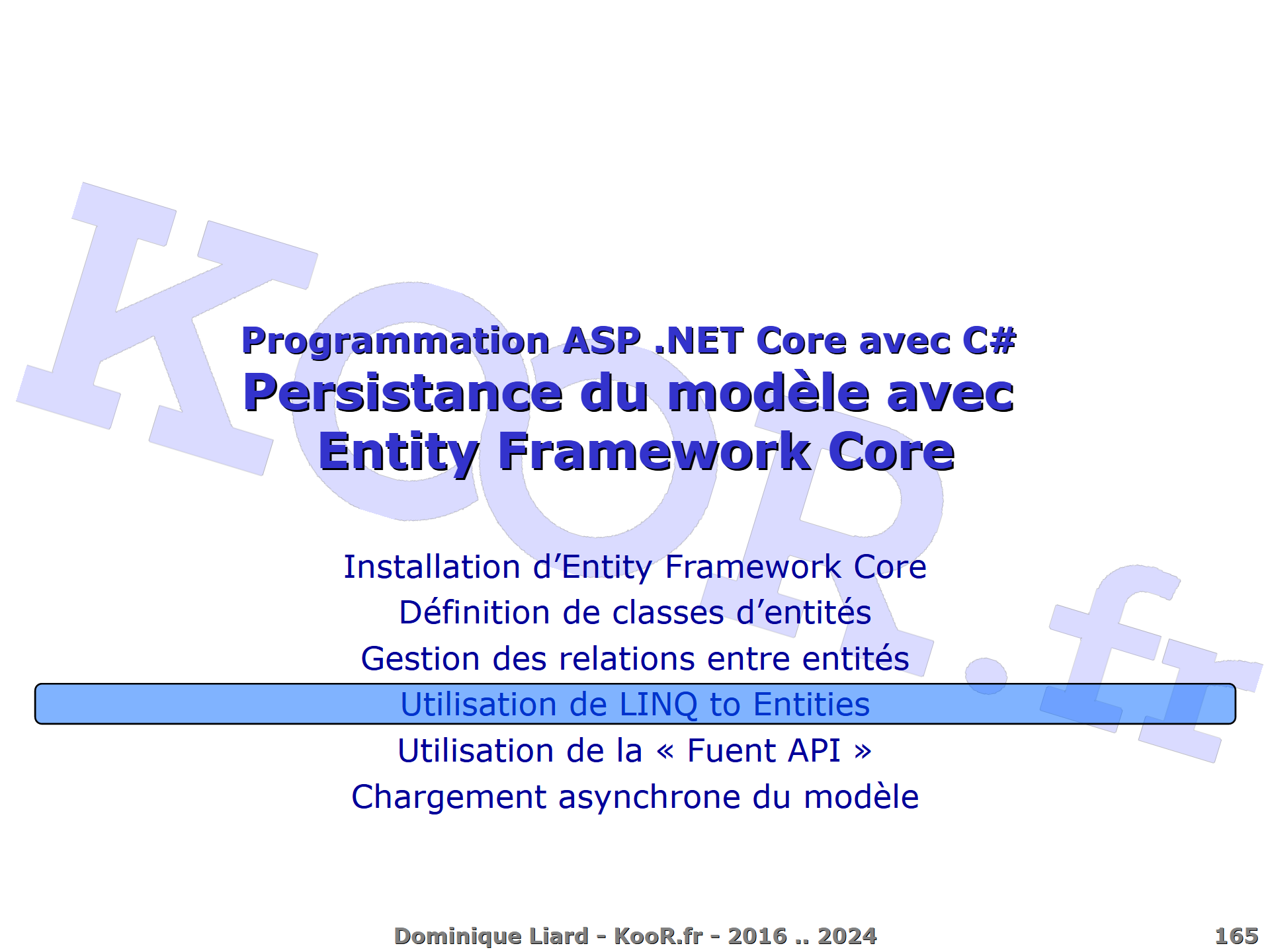 Programmation ASP .NET Core avec C# (approche MVC) - Programmation ASP .NET Core avec C# ...