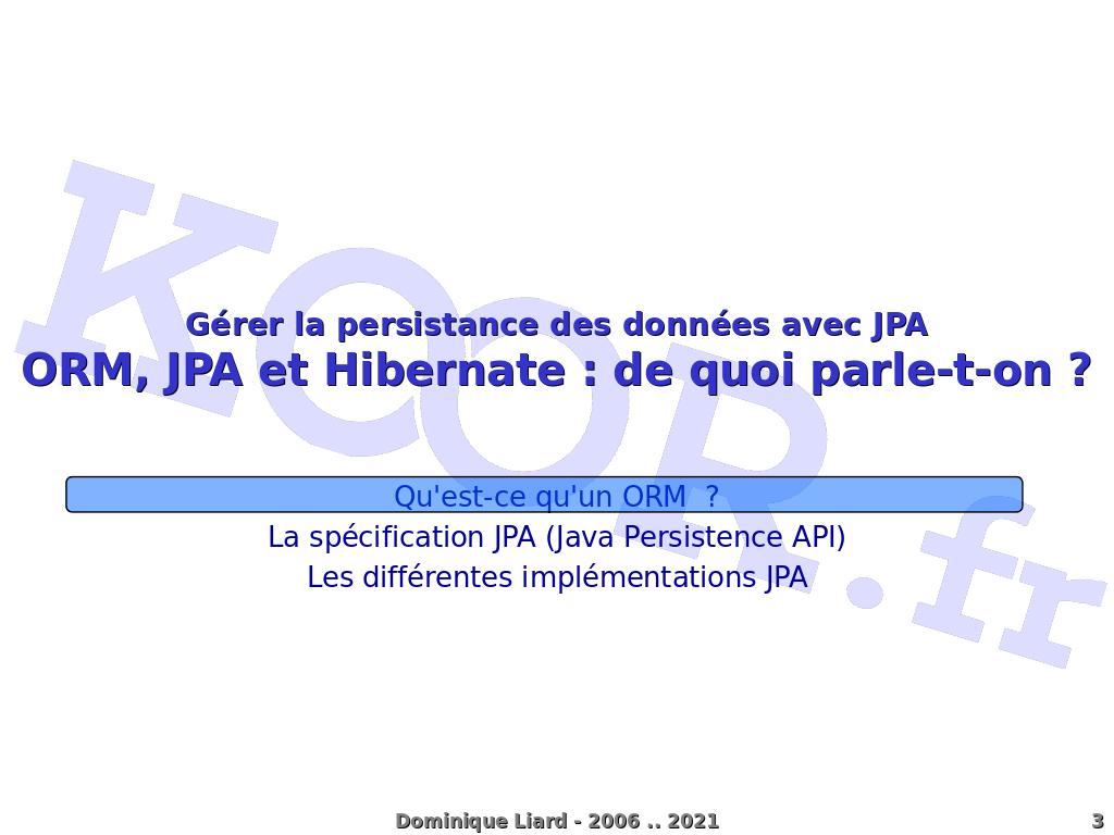 Gérer la persistance des données avec JPA/Hibernate - Gérer la ...