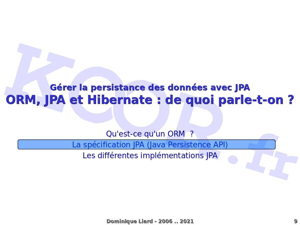 Gérer la persistance des données avec JPA/Hibernate - Gérer la persistance des données avec ...