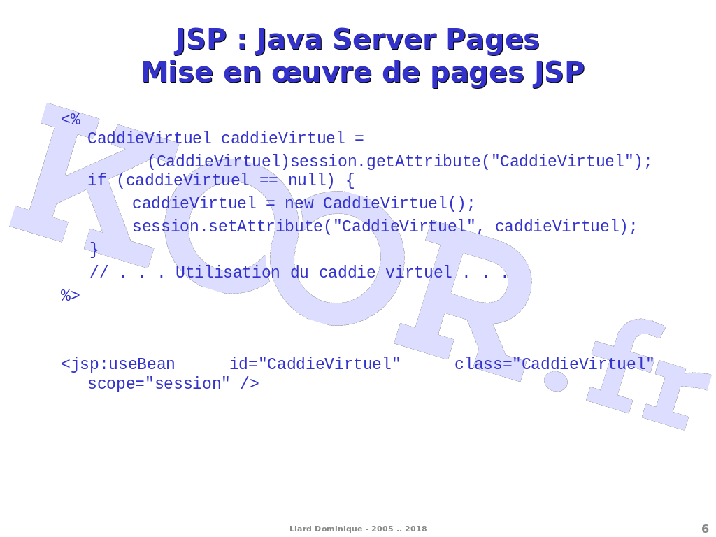 Mise en oeuvre de JSP (Java Server Pages) - JSP : Java Server Pages ...