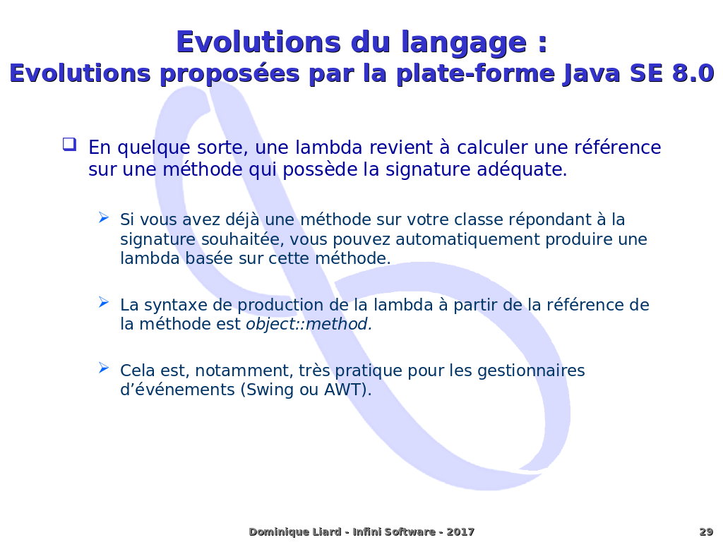 Nouveautés Java SE 7.0 et 8.0 - Evolutions du langage :Evolutions ...