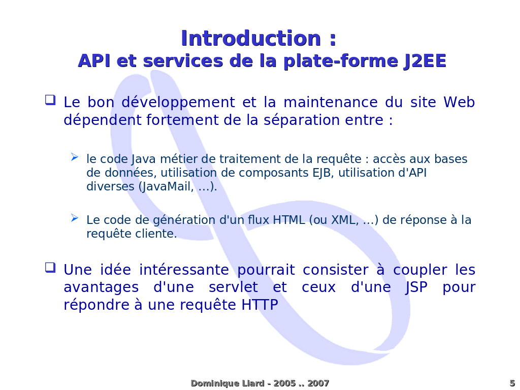Le framework Struts 2 - Introduction : API et services de la plate ...