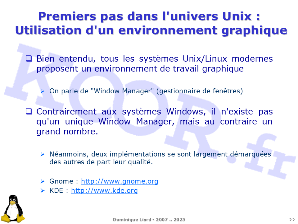 Commandes de base Unix/Linux - Premiers pas dans l'univers Unix - Utilisation d'un environnement ...